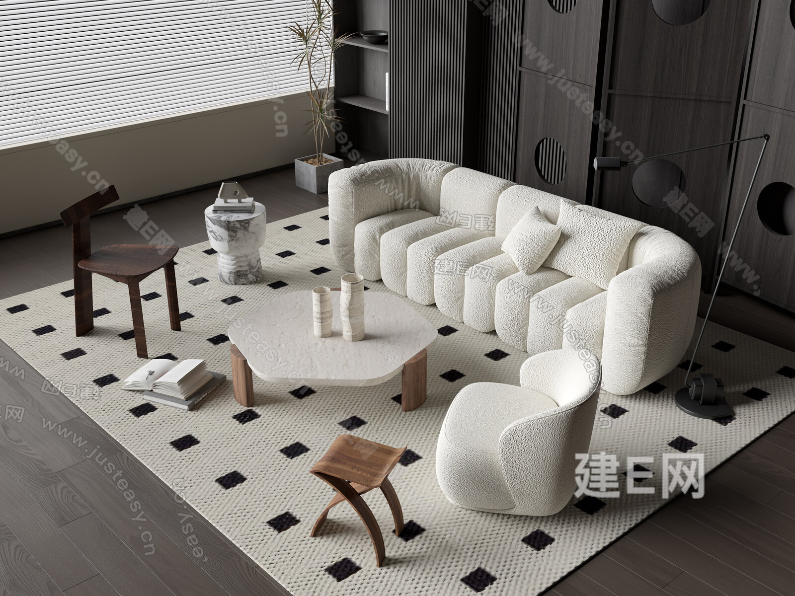 【侘寂风沙发茶几组合3d模型】建e网侘寂风沙发茶几组合3d模型下载 Id116741225 打造3d侘寂风沙发茶几组合模型免费下载平台