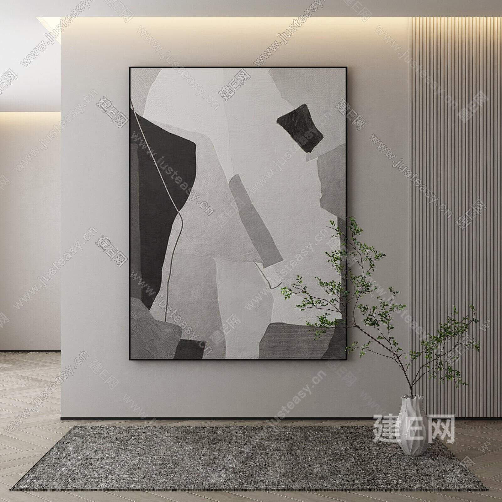 【现代装饰画3d模型】建e网现代装饰画3d模型下载 Id117003490 打造3d现代装饰画模型免费下载平台