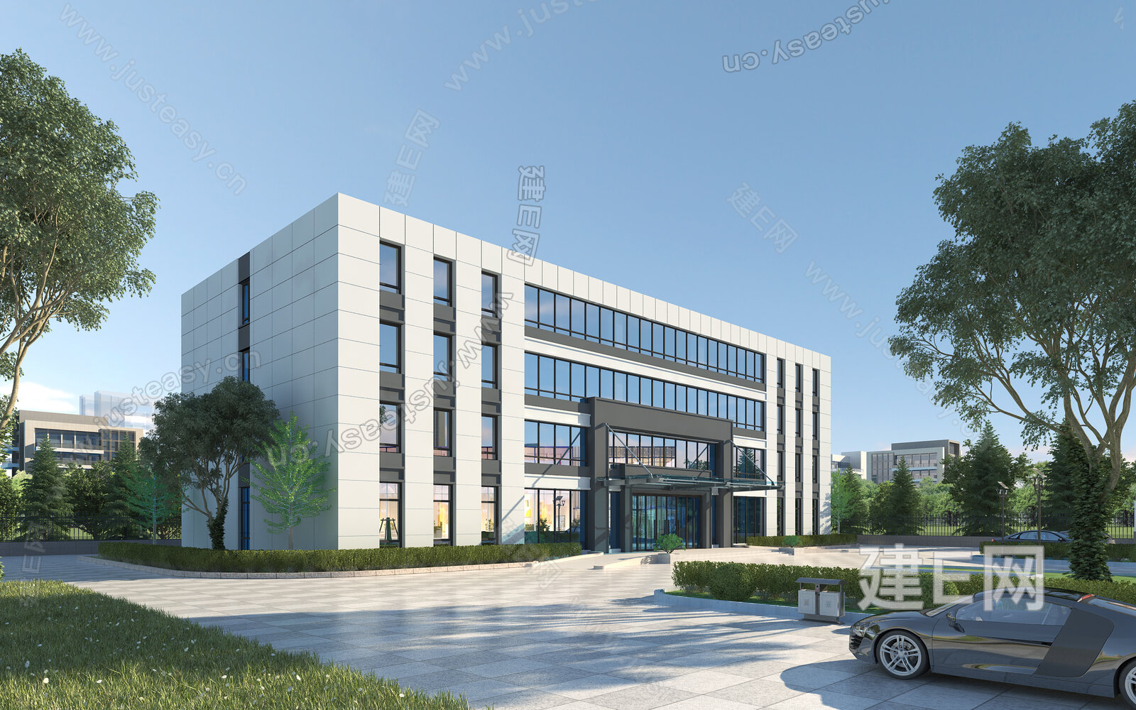 【现代多层办公楼3d模型】建e网现代多层办公楼3d模型下载 Id109335779 打造3d现代多层办公楼模型免费下载平台