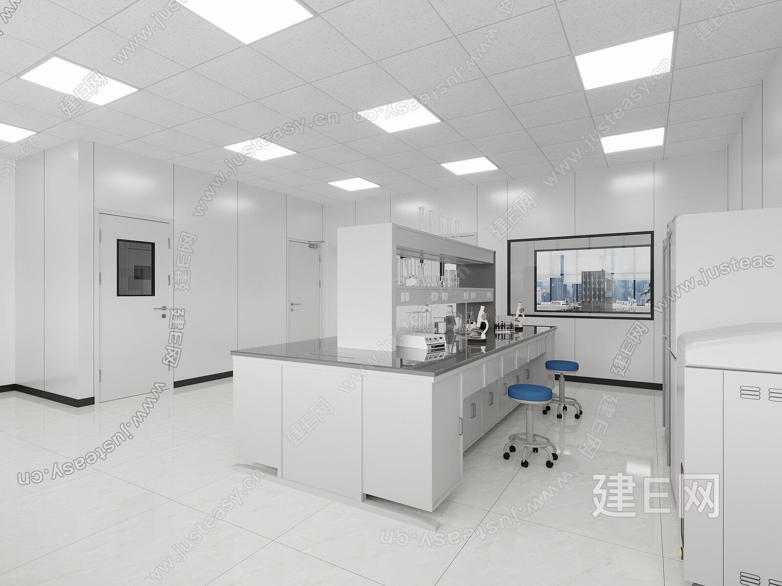 【现代实验室3d模型】建e网现代实验室3d模型下载 Id110318614 打造3d现代实验室模型免费下载平台