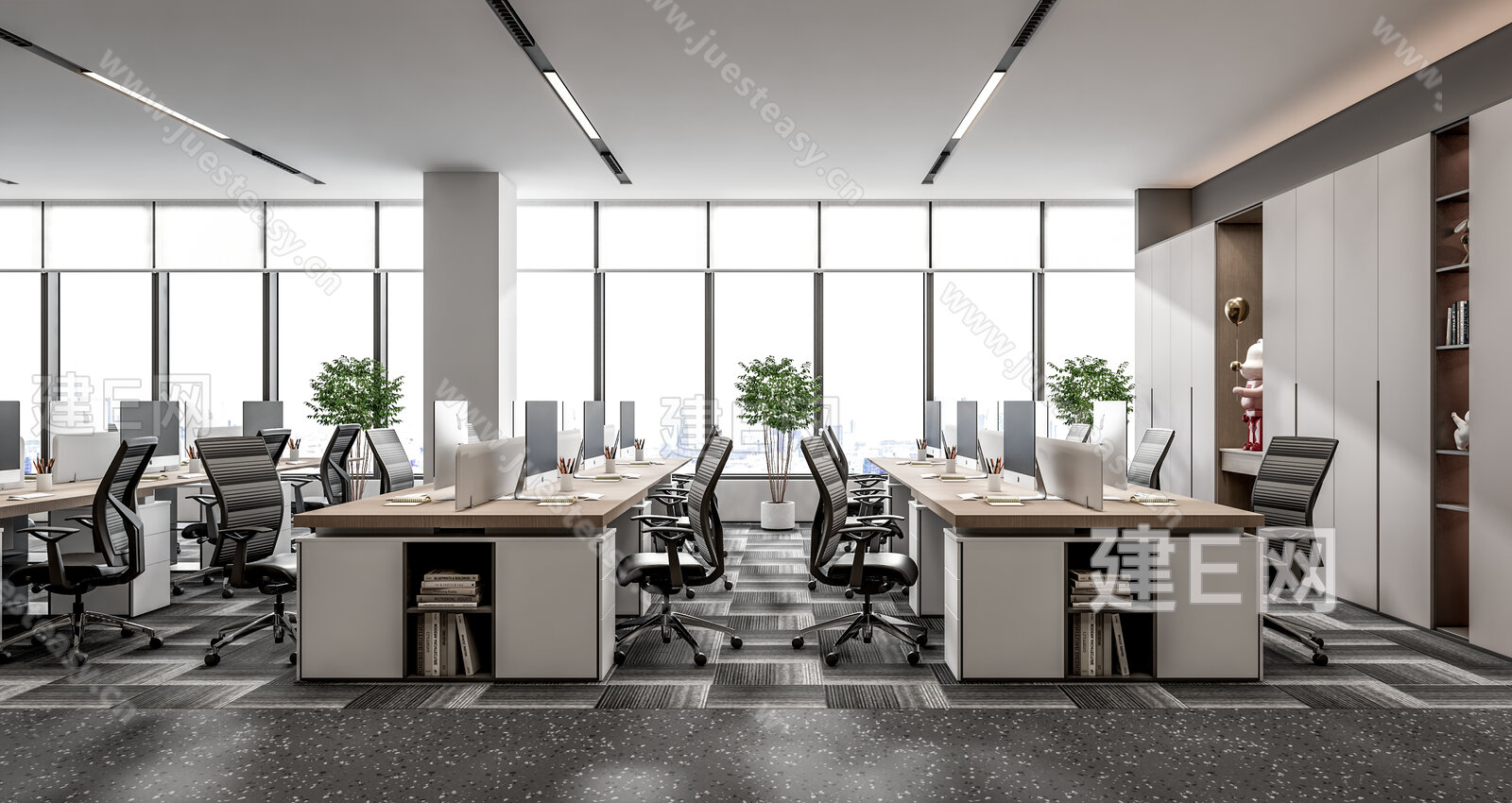 【现代公共办公室3d模型】建e网现代公共办公室3d模型下载 Id111957033 打造3d现代公共办公室模型免费下载平台