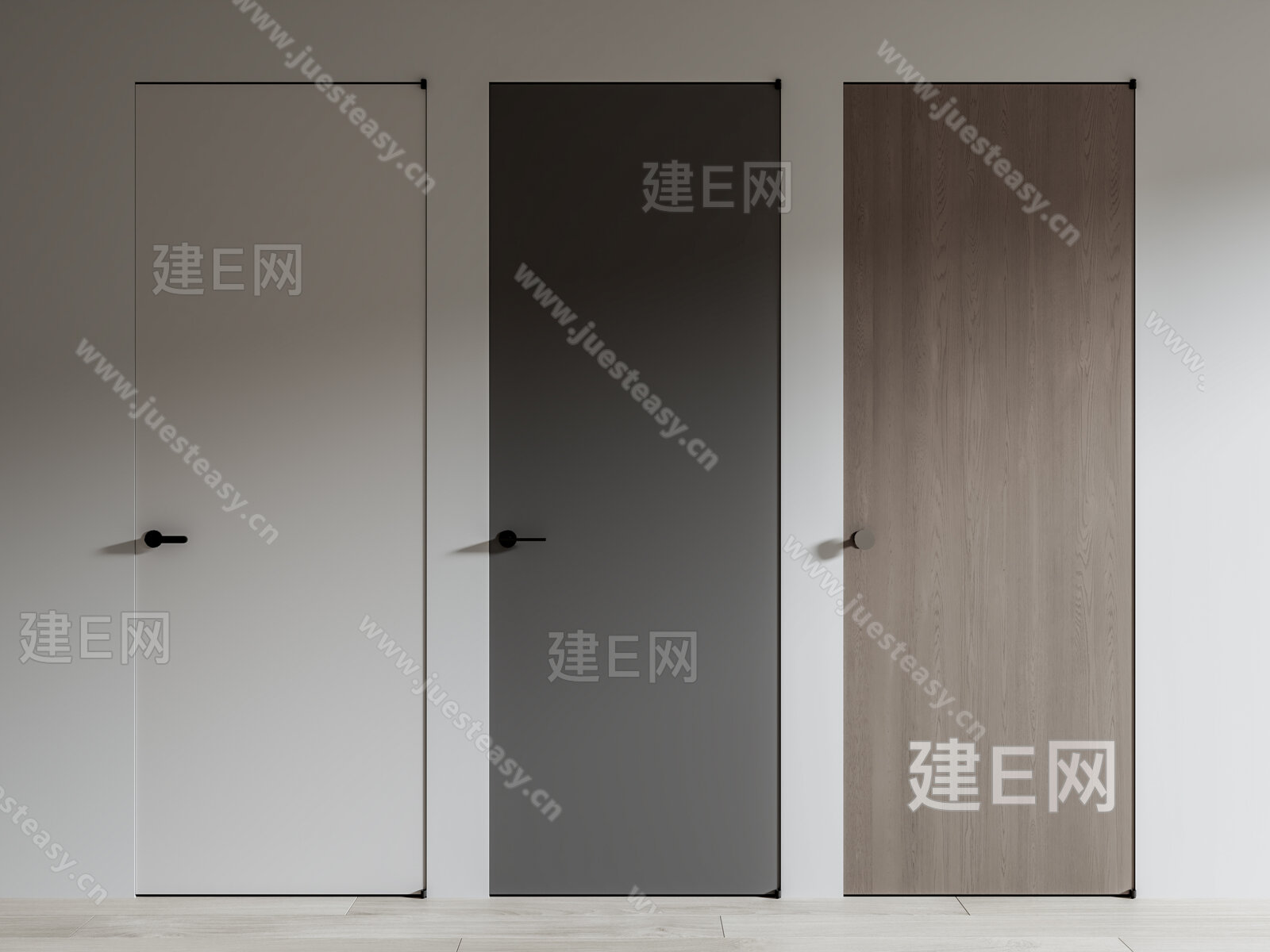 【现代极简门3d模型】建e网现代极简门3d模型下载 Id111957247 打造3d现代极简门模型免费下载平台