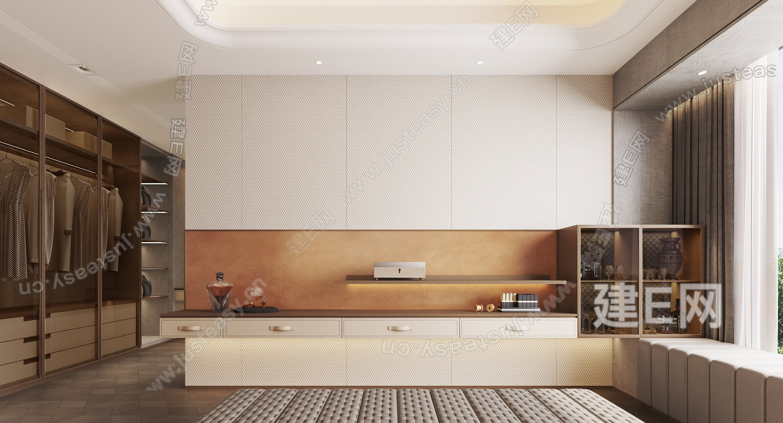 【现代主卧3d模型】建e网现代主卧3d模型下载 Id111891502 打造3d现代主卧模型免费下载平台