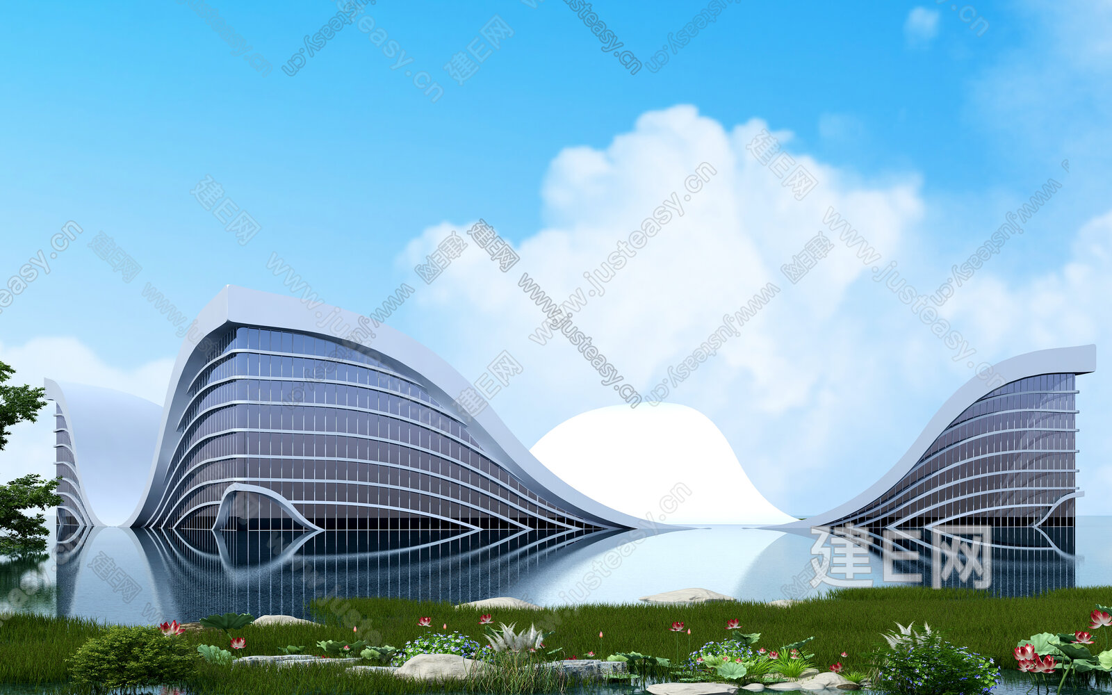 【现代博物馆3d模型】建e网现代博物馆3d模型下载 Id112350360 打造3d现代博物馆模型免费下载平台