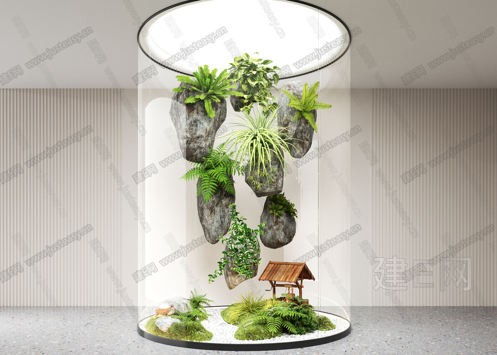 【现代室内景观造景3d模型】建e网现代室内景观造景3d模型下载 Id105732037 打造3d现代室内景观造景模型免费下载平台
