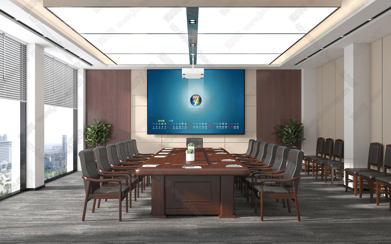 【中式会议室3d模型】建e网中式会议室3d模型下载 Id105666537 打造3d中式会议室模型免费下载平台