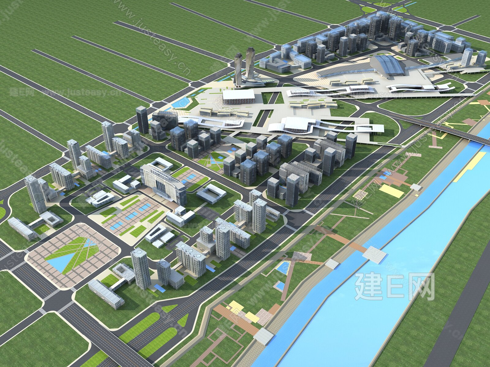 【现代商业楼鸟瞰3d模型】建e网现代商业楼鸟瞰3d模型下载 Id105862975 打造3d现代商业楼鸟瞰模型免费下载平台