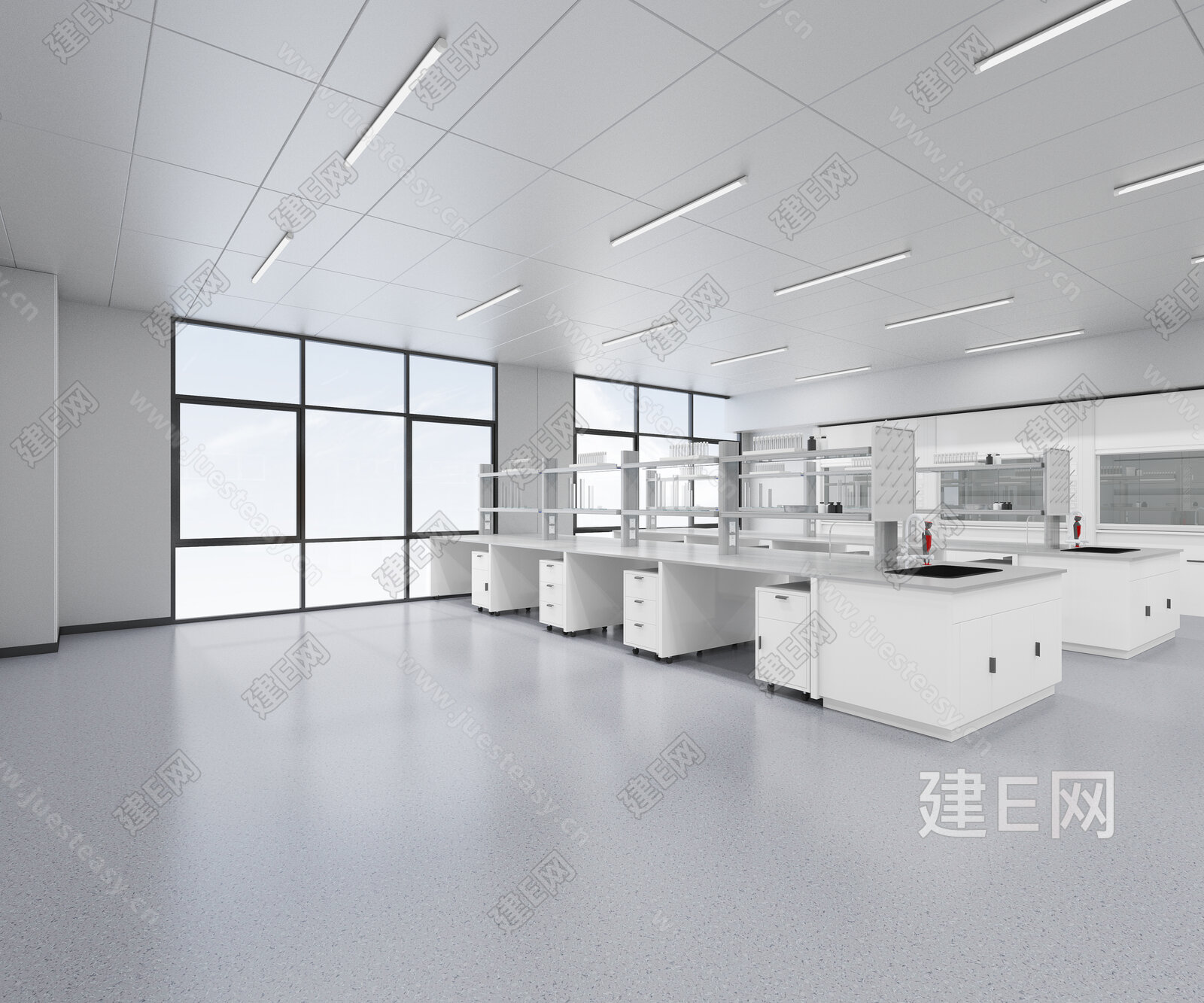 【现代实验室3d模型】建e网现代实验室3d模型下载 Id105797566 打造3d现代实验室模型免费下载平台