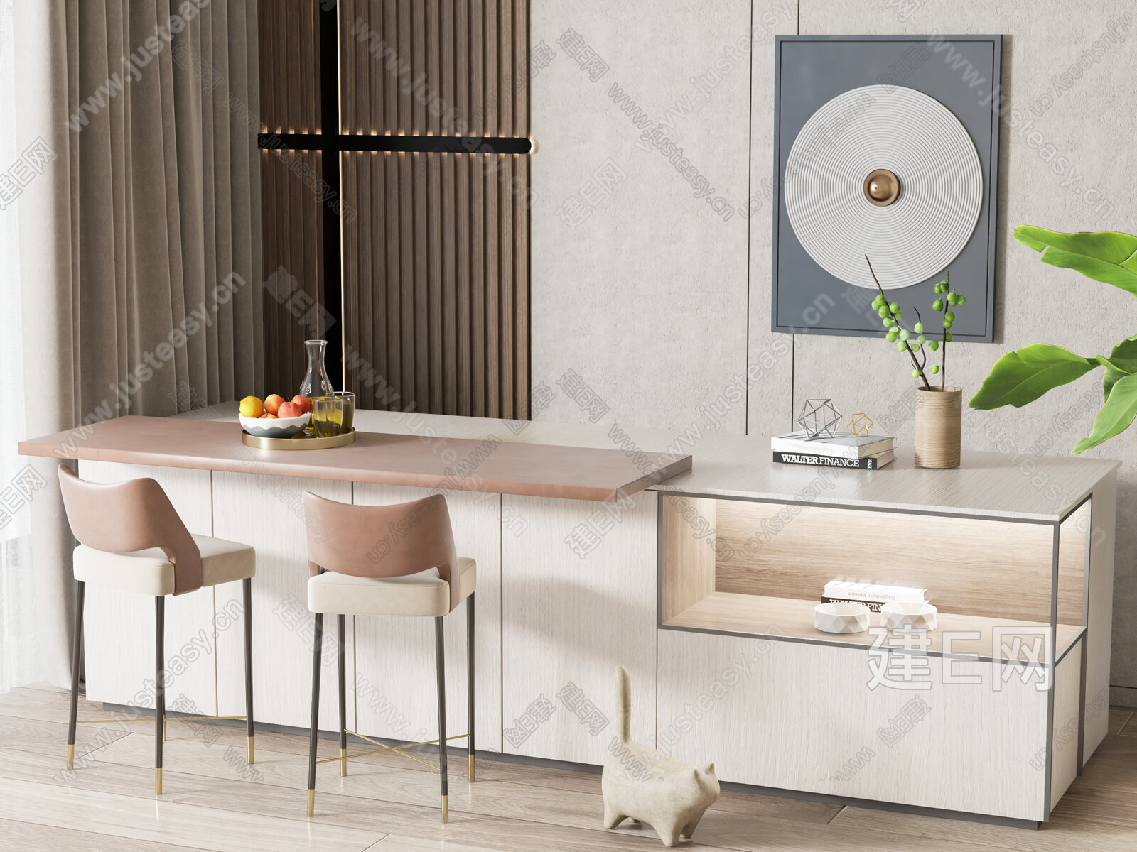 【现代吧台3d模型】建e网现代吧台3d模型下载 Id105600812 打造3d现代吧台模型免费下载平台