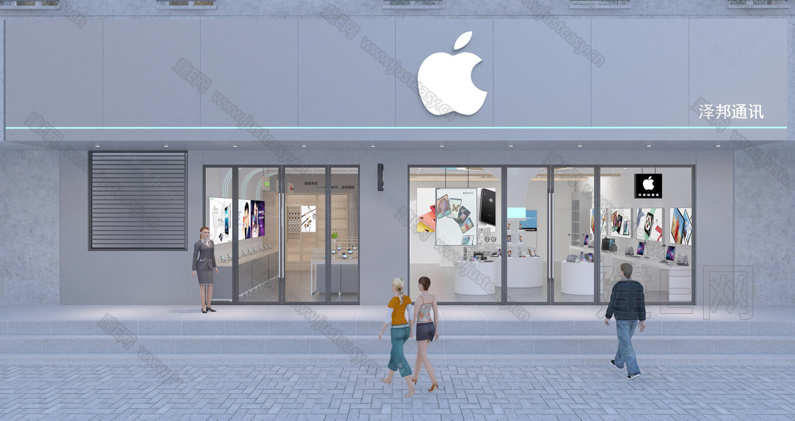 【现代手机专卖店3d模型】建e网现代手机专卖店3d模型下载 Id105600885 打造3d现代手机专卖店模型免费下载平台
