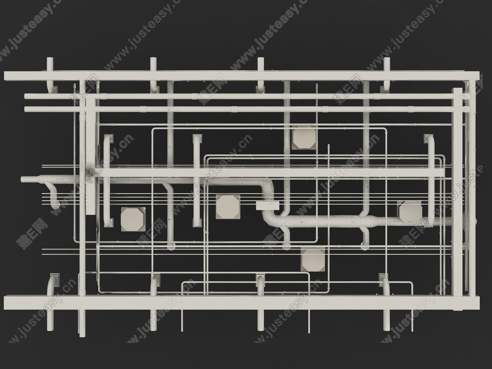 【现代管道3d模型】建e网现代管道3d模型下载 Id106452884 打造3d现代管道模型免费下载平台