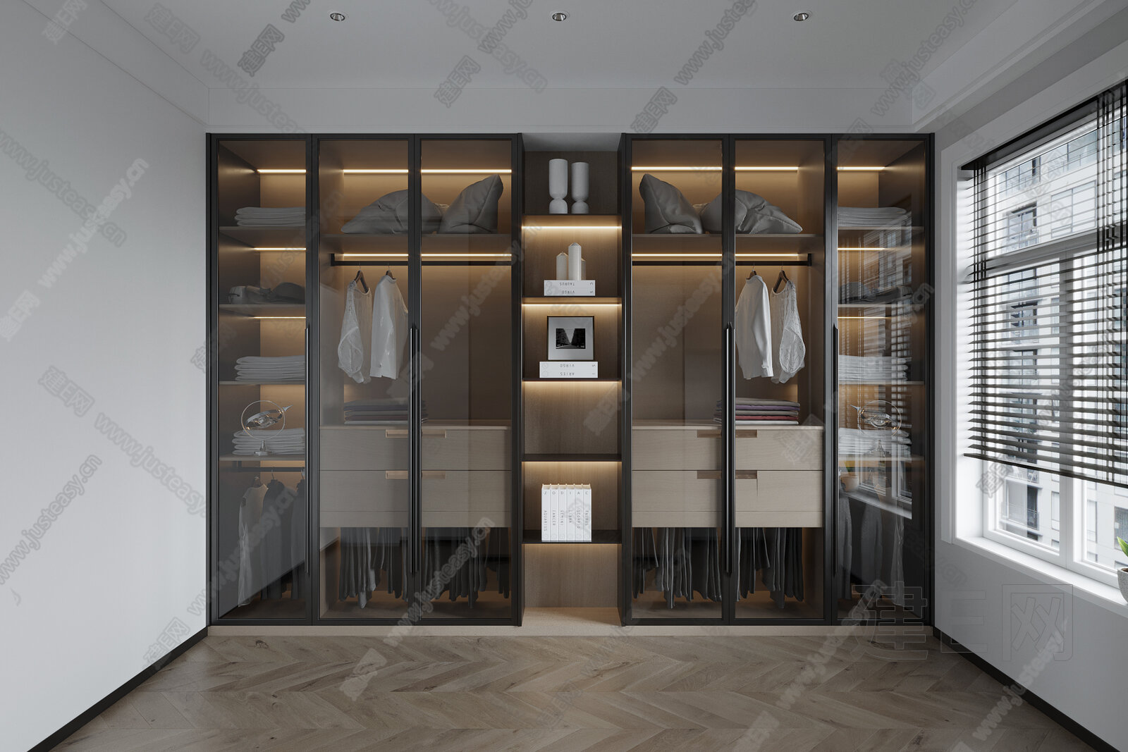 【现代衣柜3d模型】建e网现代衣柜3d模型下载 Id107566954 打造3d现代衣柜模型免费下载平台