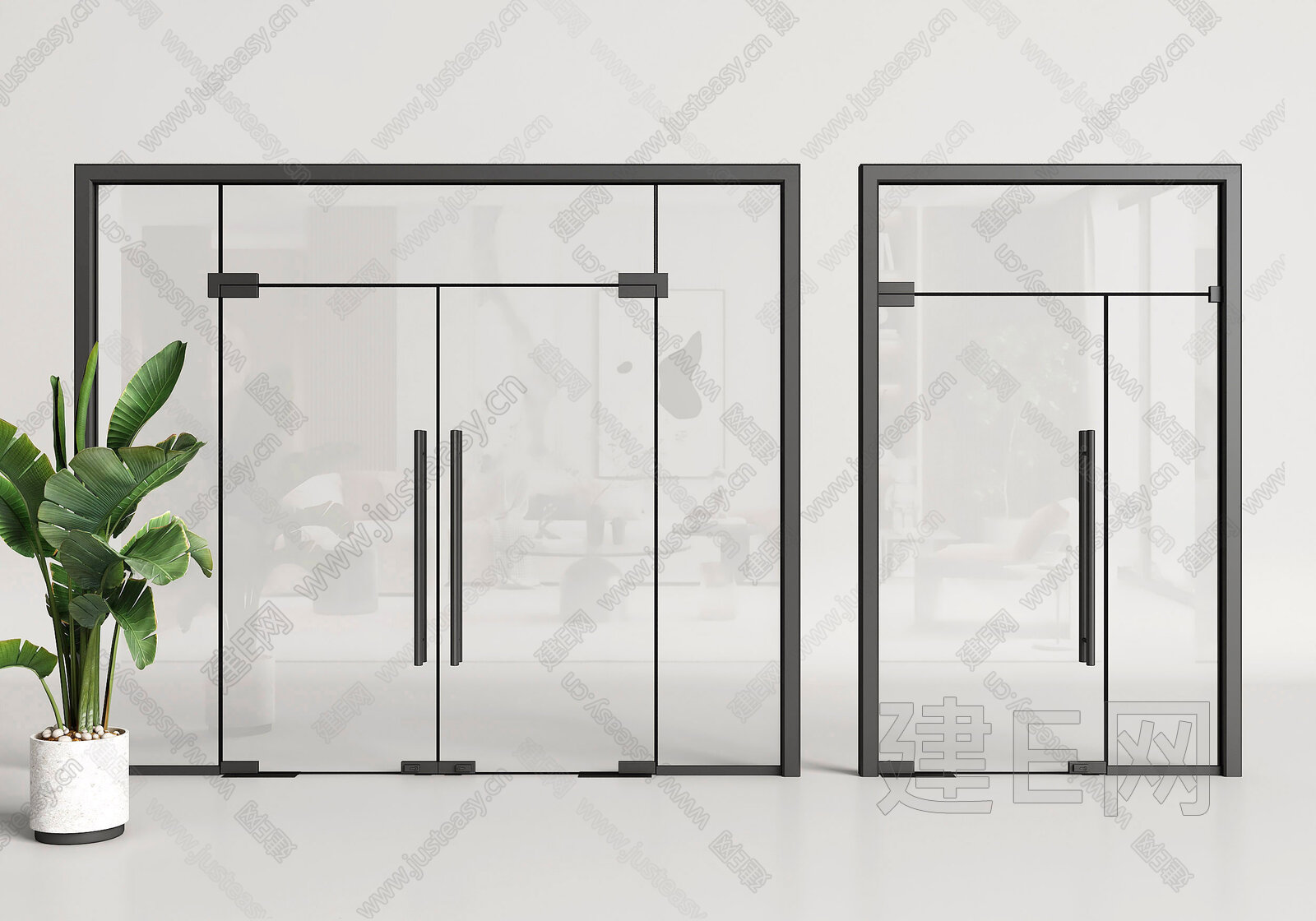 【现代玻璃门3d模型】建e网现代玻璃门3d模型下载 Id108353302 打造3d现代玻璃门模型免费下载平台