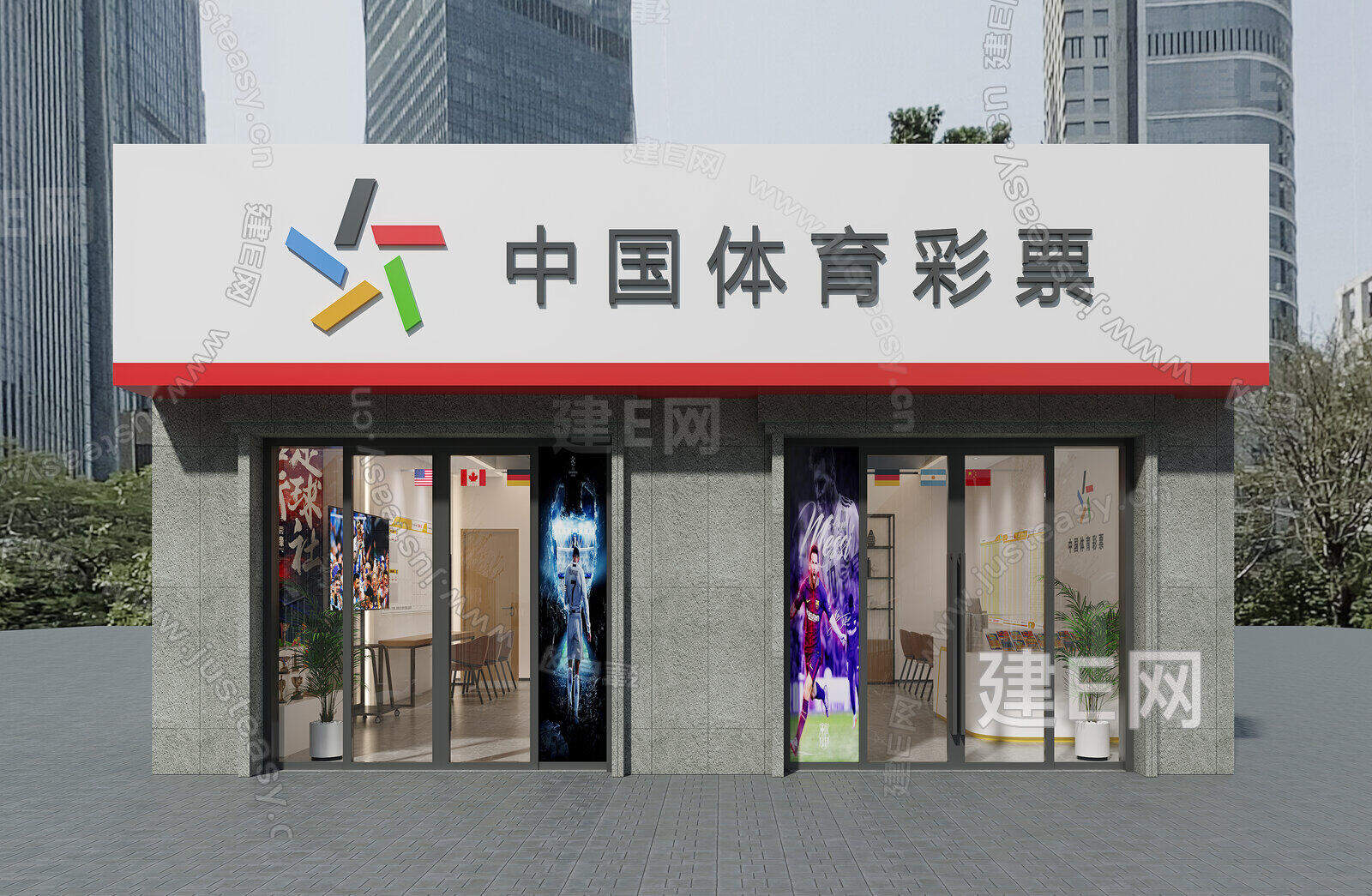 【中国体育彩票体彩店3d模型】建e网中国体育彩票体彩店3d模型下载 Id108287973 打造3d中国体育彩票体彩店模型免费下载平台