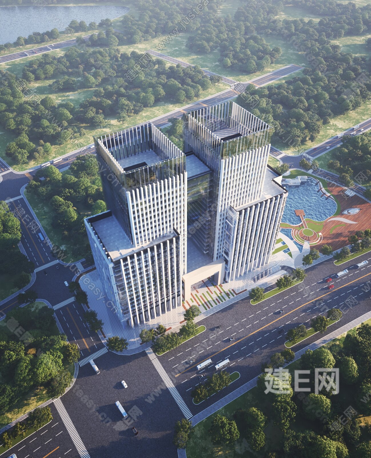 【现代高层办公楼鸟瞰3d模型】建e网现代高层办公楼鸟瞰3d模型下载 Id108025850 打造3d现代高层办公楼鸟瞰模型免费下载平台