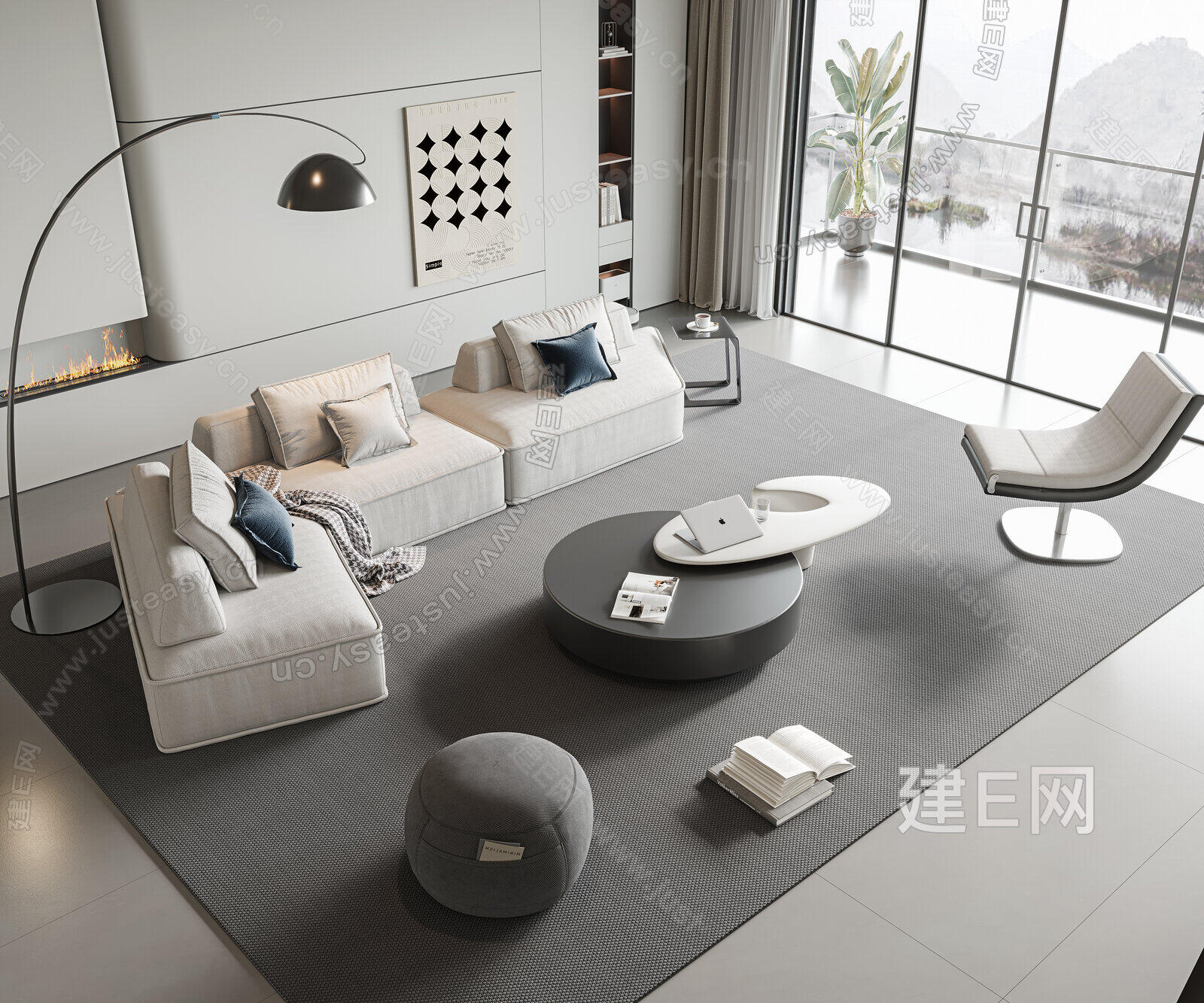 【现代沙发茶几组合3d模型】建e网现代沙发茶几组合3d模型下载 Id108746749 打造3d现代沙发茶几组合模型免费下载平台
