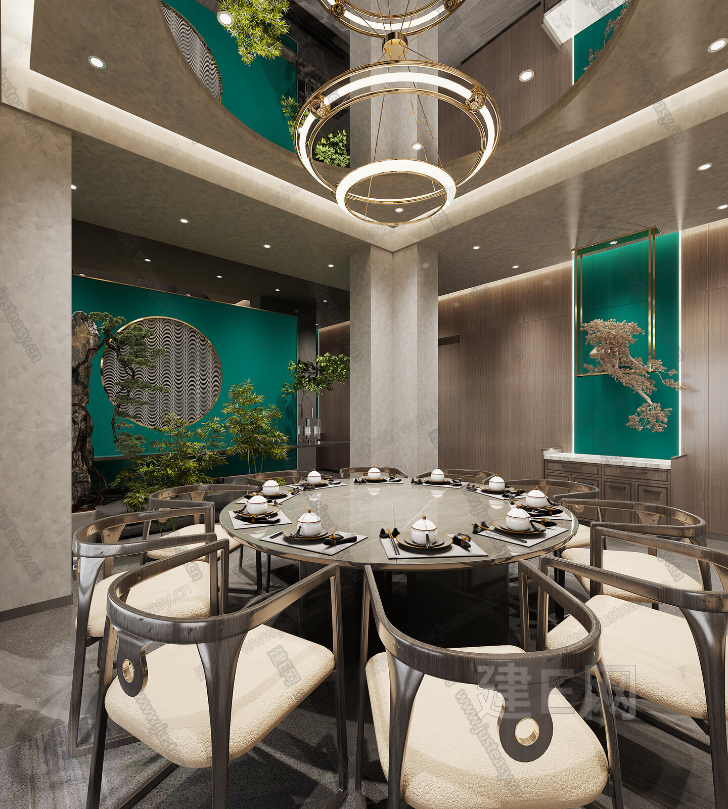 【新中式餐饮3d模型】建e网新中式餐饮3d模型下载 Id100947849 打造3d新中式餐饮模型免费下载平台
