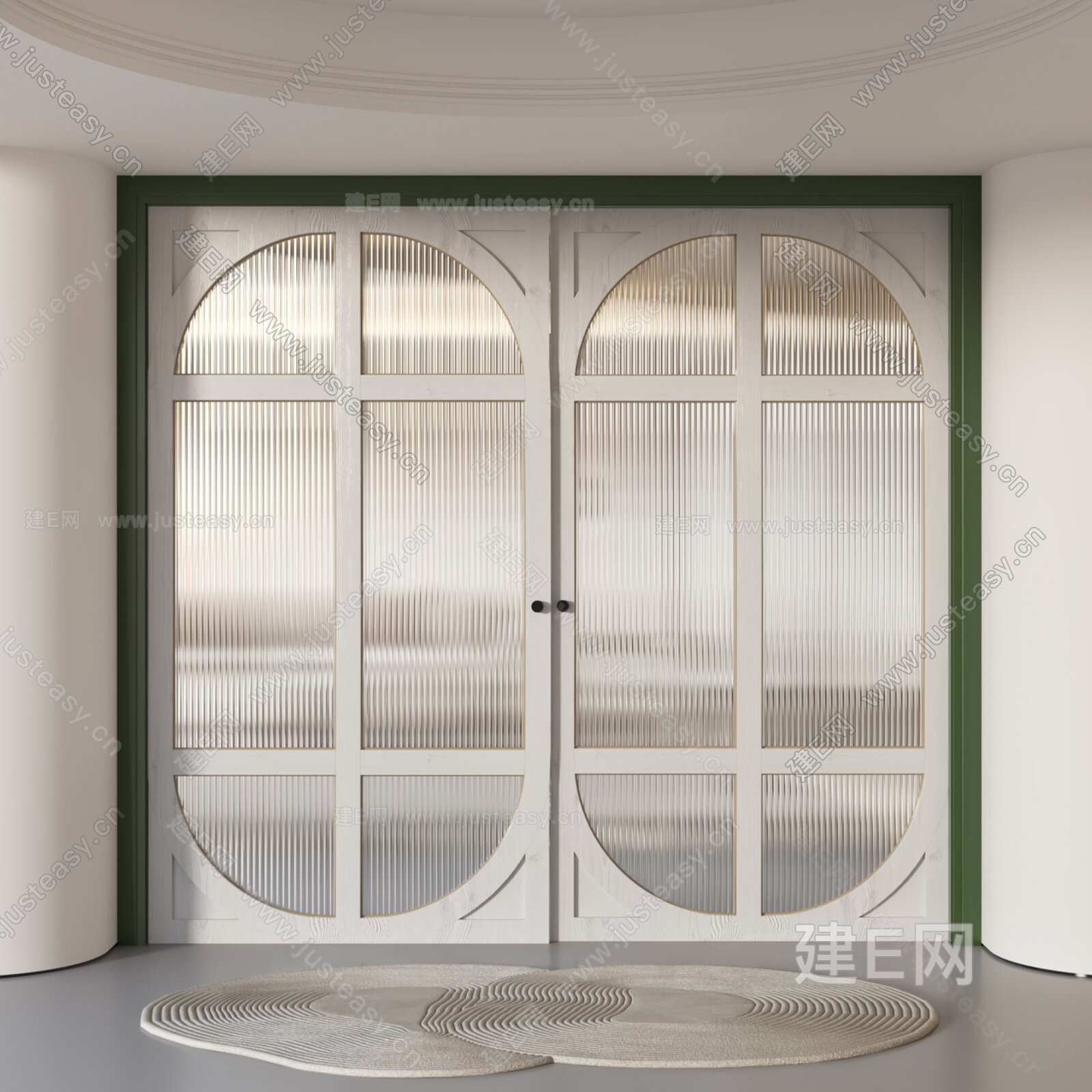 【现代双开门3d模型】建e网现代双开门3d模型下载 Id100751209 打造3d现代双开门模型免费下载平台