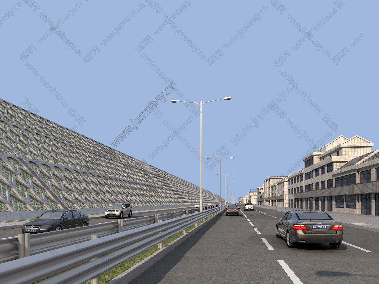 【现代道路设施3d模型】建e网现代道路设施3d模型下载 Id100816662 打造3d现代道路设施模型免费下载平台