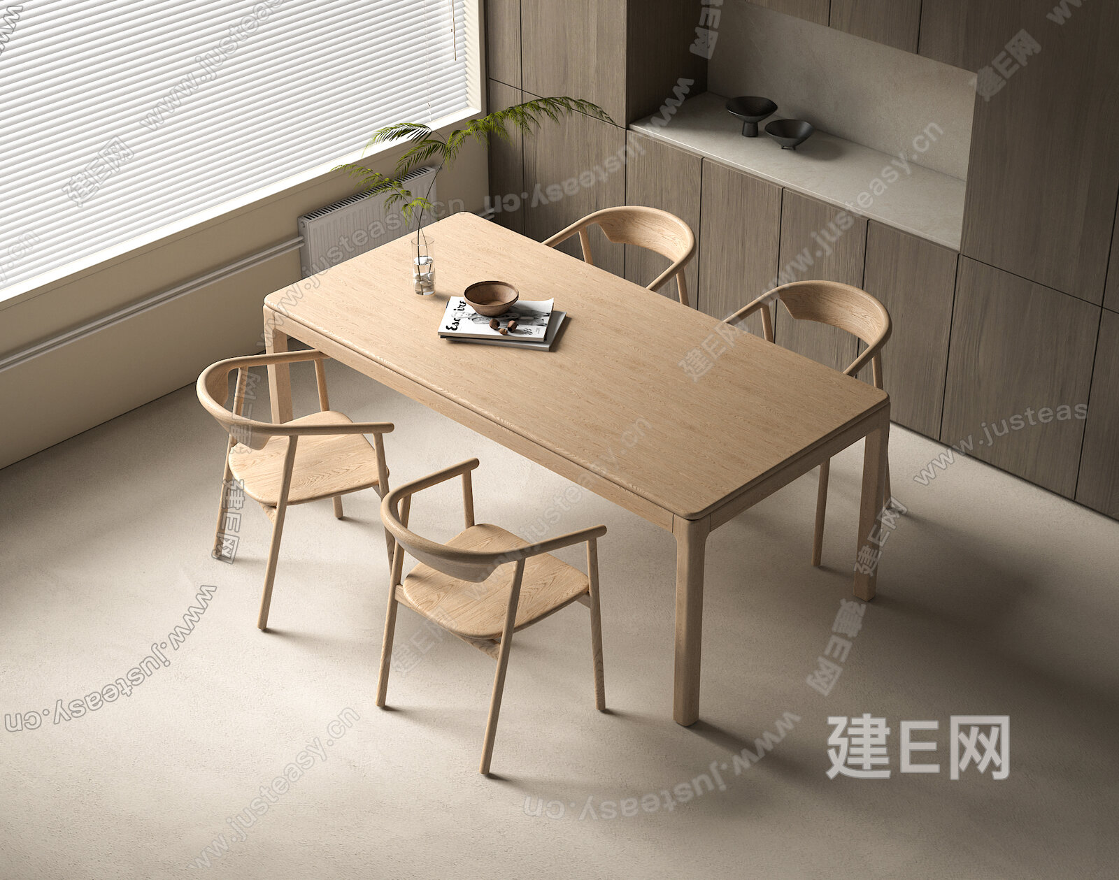 【侘寂风餐桌组合3d模型】建e网侘寂风餐桌组合3d模型下载 Id102192988 打造3d侘寂风餐桌组合模型免费下载平台