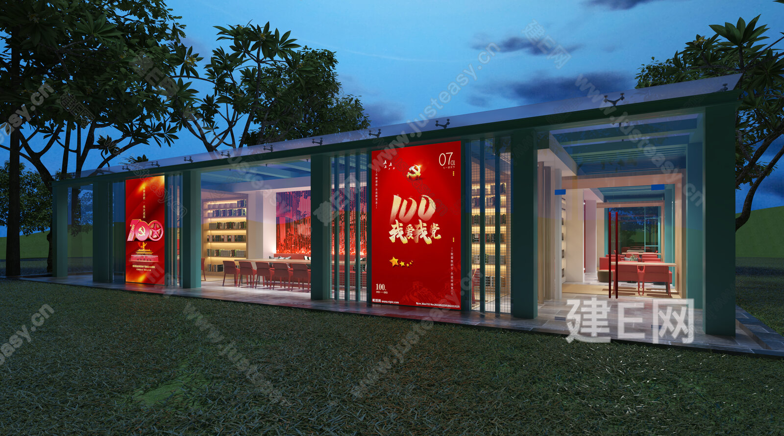 【现代图书馆外观3d模型】建e网现代图书馆外观3d模型下载 Id103044978 打造3d现代图书馆外观模型免费下载平台