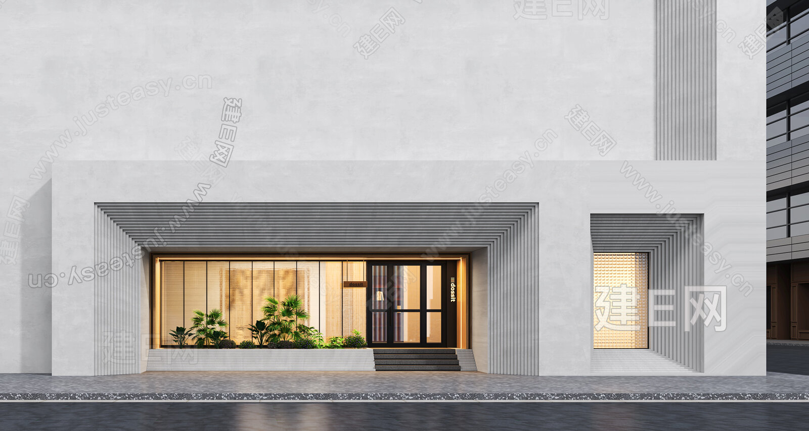 【现代门头3d模型】建e网现代门头3d模型下载 Id103176085 打造3d现代门头模型免费下载平台