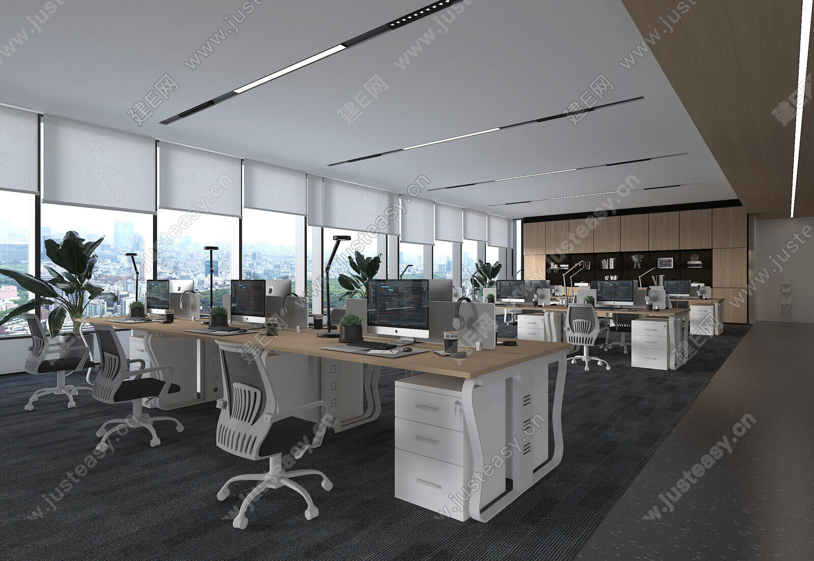 【现代办公室3d模型】建e网现代办公室3d模型下载 Id104159150 打造3d现代办公室模型免费下载平台