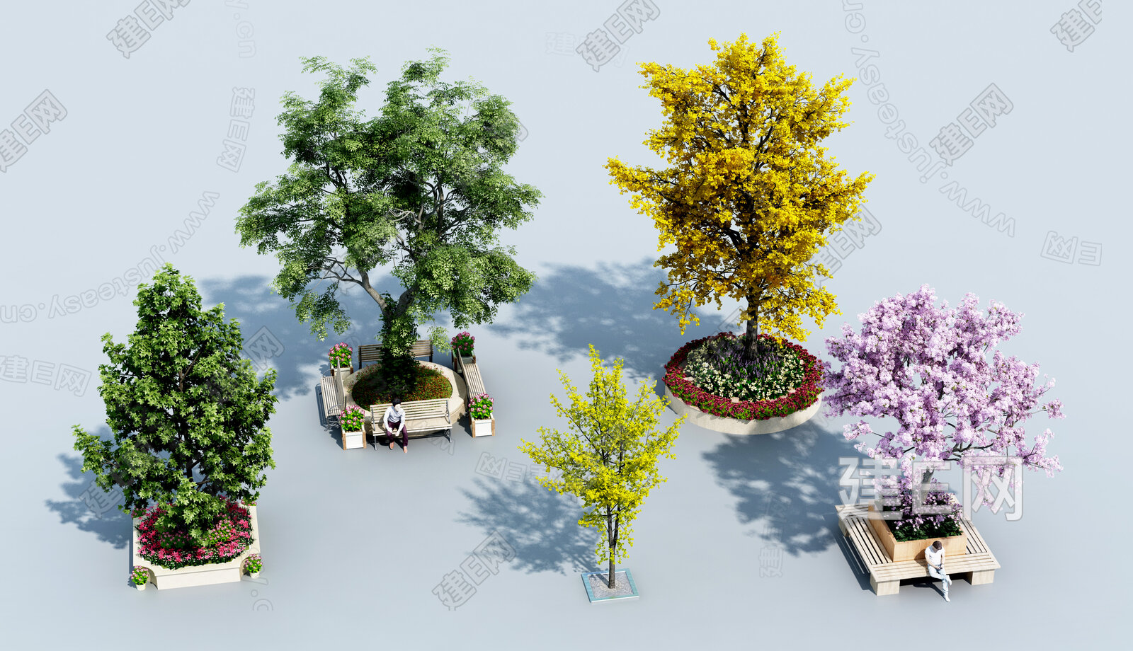 【现代树木3d模型】建e网现代树木3d模型下载 Id104093676 打造3d现代树木模型免费下载平台