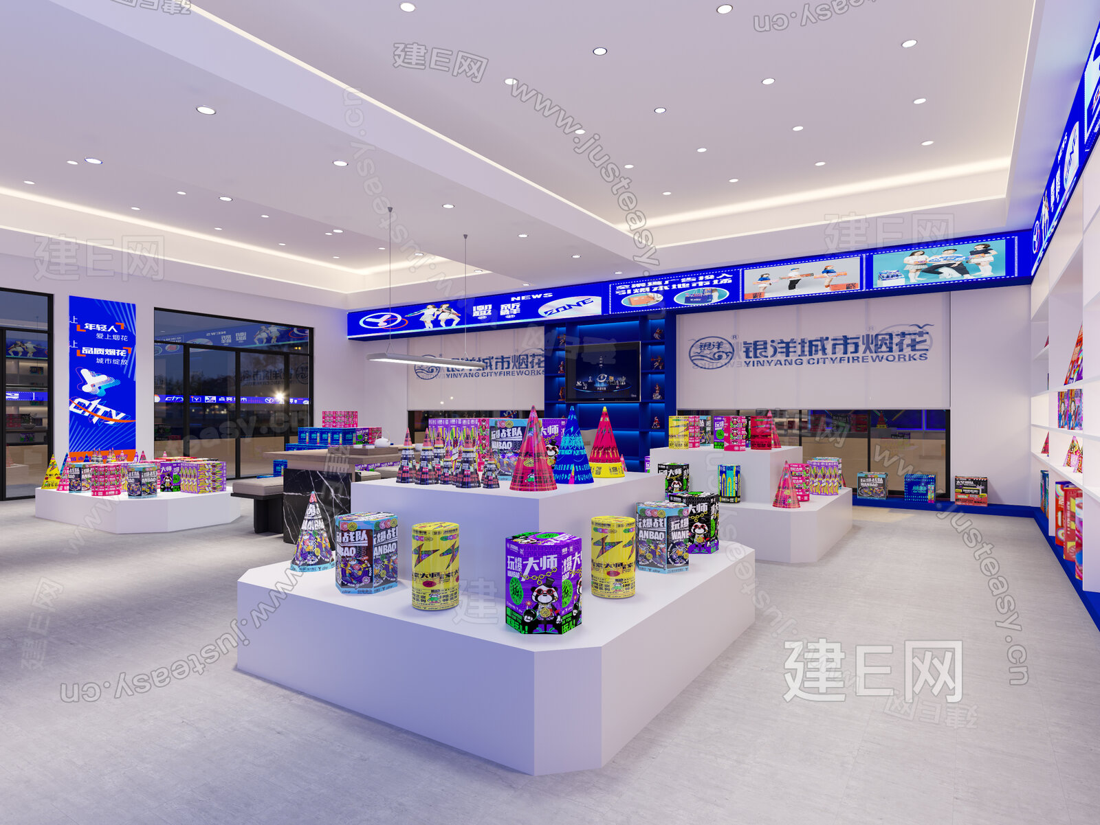 【现代烟花店3d模型】建e网现代烟花店3d模型下载 Id103896856 打造3d现代烟花店模型免费下载平台