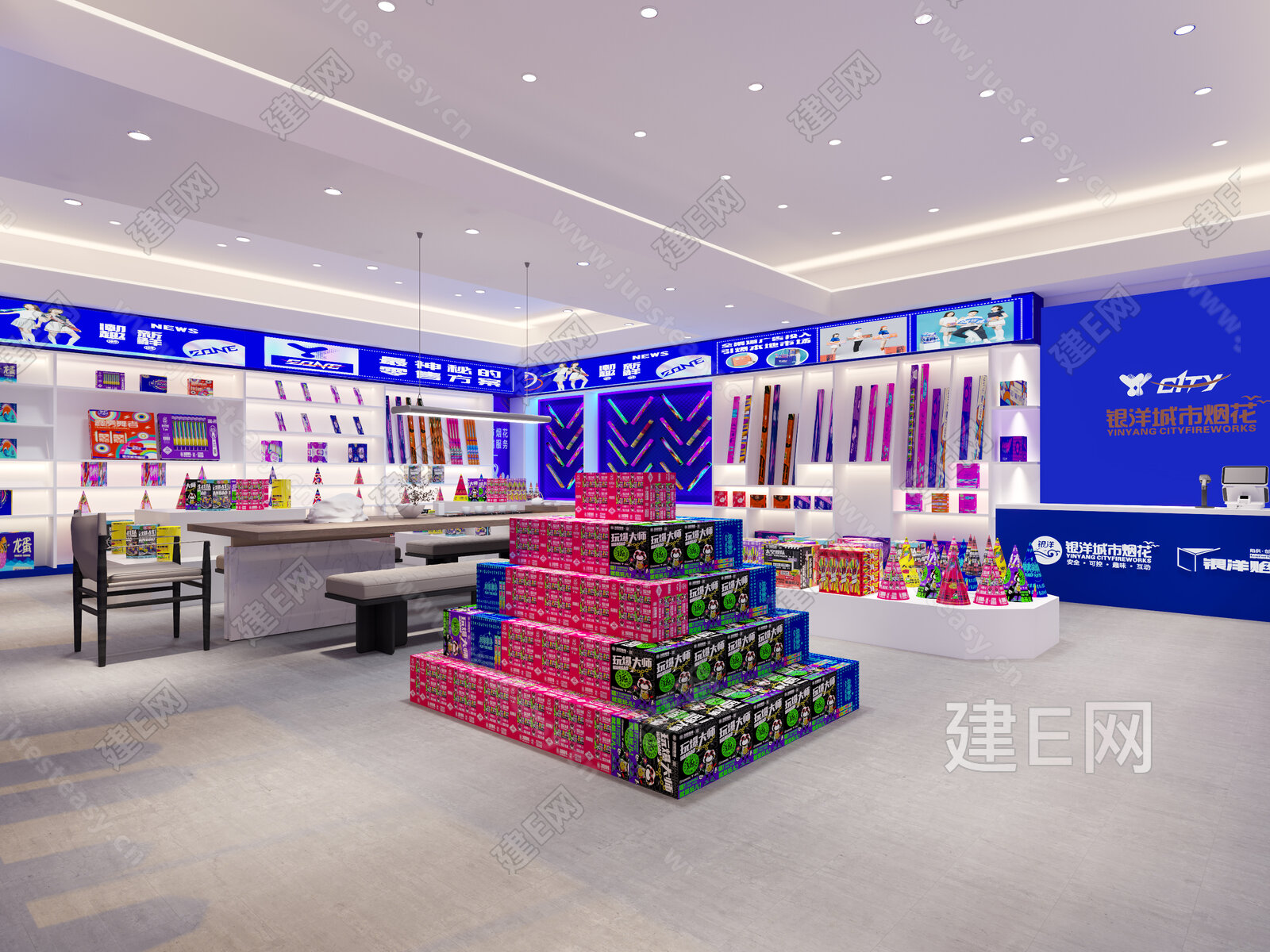 【现代烟花店3d模型】建e网现代烟花店3d模型下载 Id103896856 打造3d现代烟花店模型免费下载平台