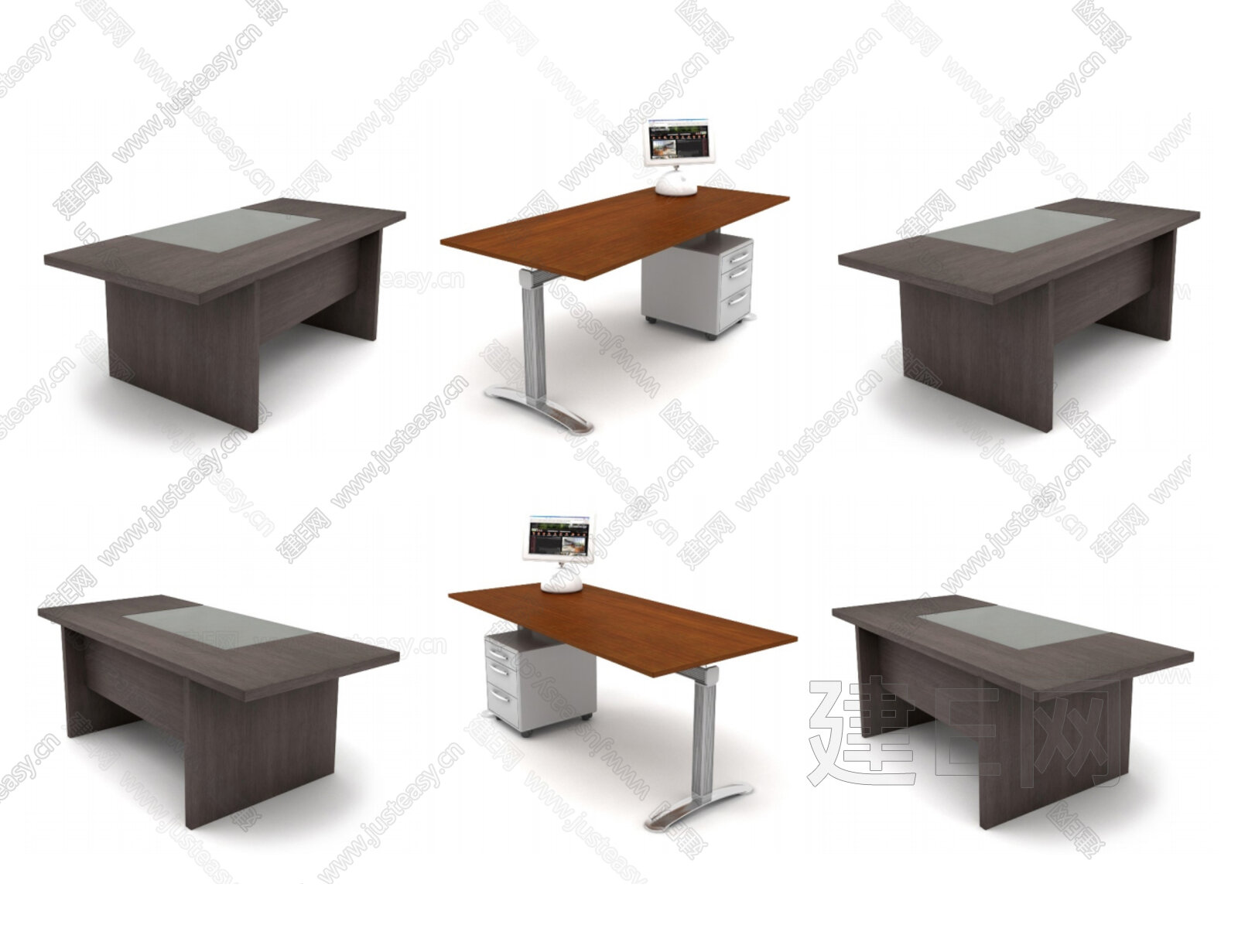 【现代办公桌3d模型】建e网现代办公桌3d模型下载 Id103831522 打造3d现代办公桌模型免费下载平台