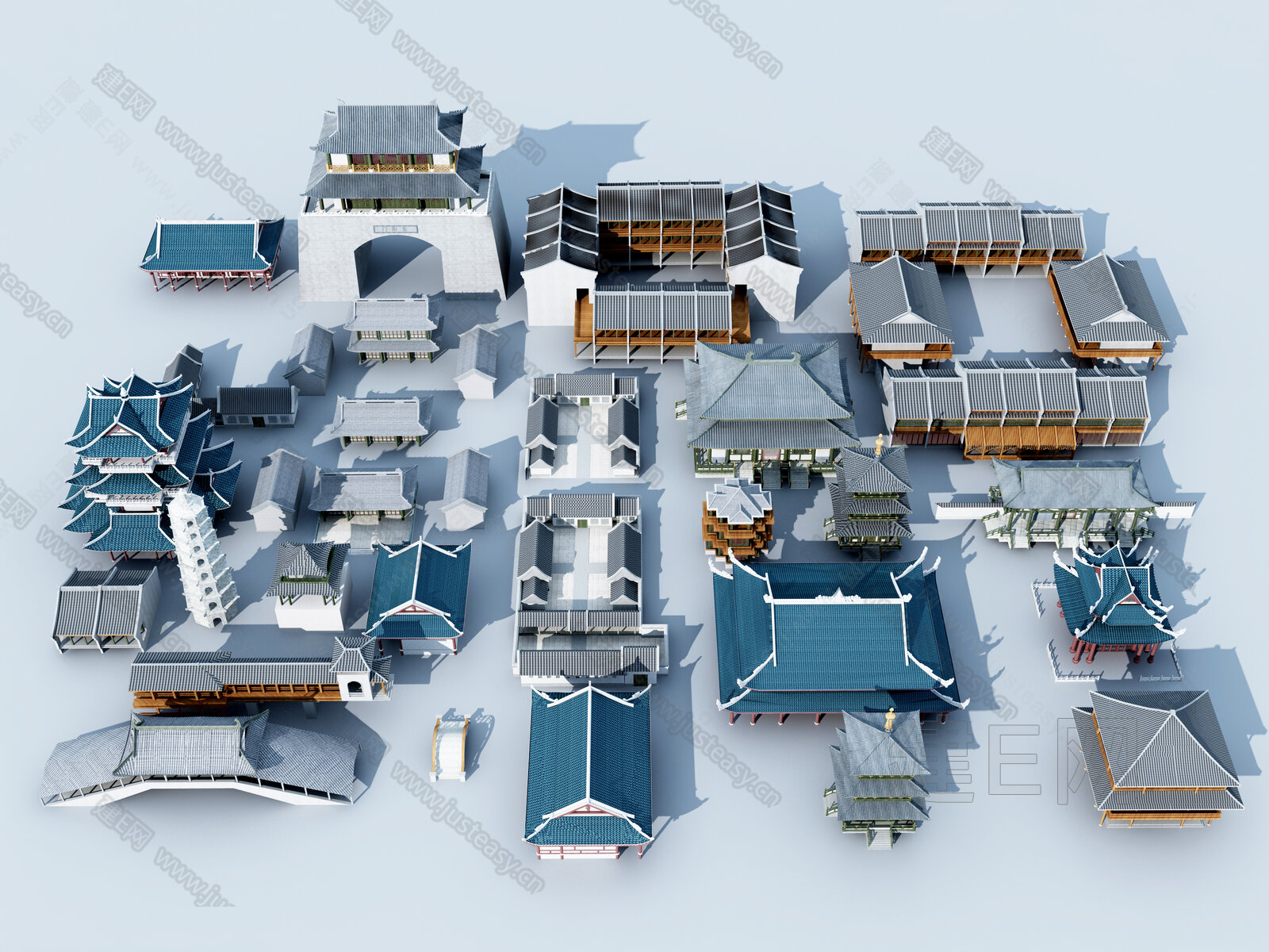 【中式古建3d模型】建e网中式古建3d模型下载 Id104814561 打造3d中式古建模型免费下载平台