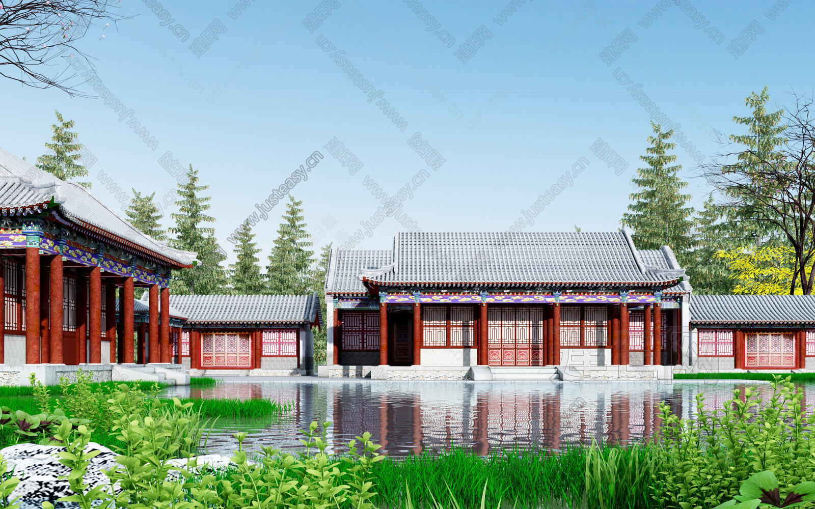 【中式古建3d模型】建e网中式古建3d模型下载 Id114317184 打造3d中式古建模型免费下载平台