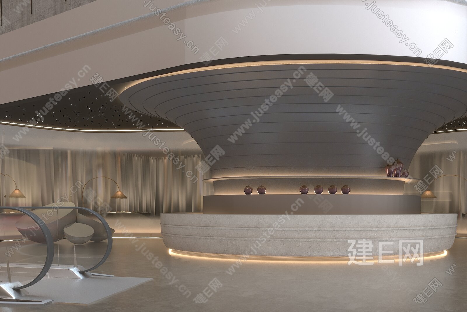 【现代餐厅前台3d模型】建e网现代餐厅前台3d模型下载 Id115431193 打造3d现代餐厅前台模型免费下载平台