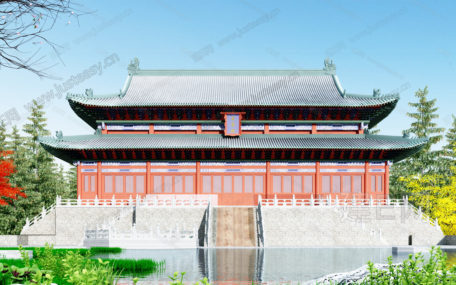 【中式古建3d模型】建e网中式古建3d模型下载 Id115431372 打造3d中式古建模型免费下载平台