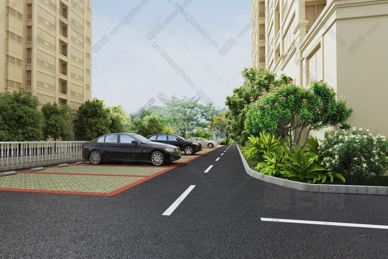 【现代小区户外停车场3d模型】建e网现代小区户外停车场3d模型下载 Id116217669 打造3d现代小区户外停车场模型免费下载平台