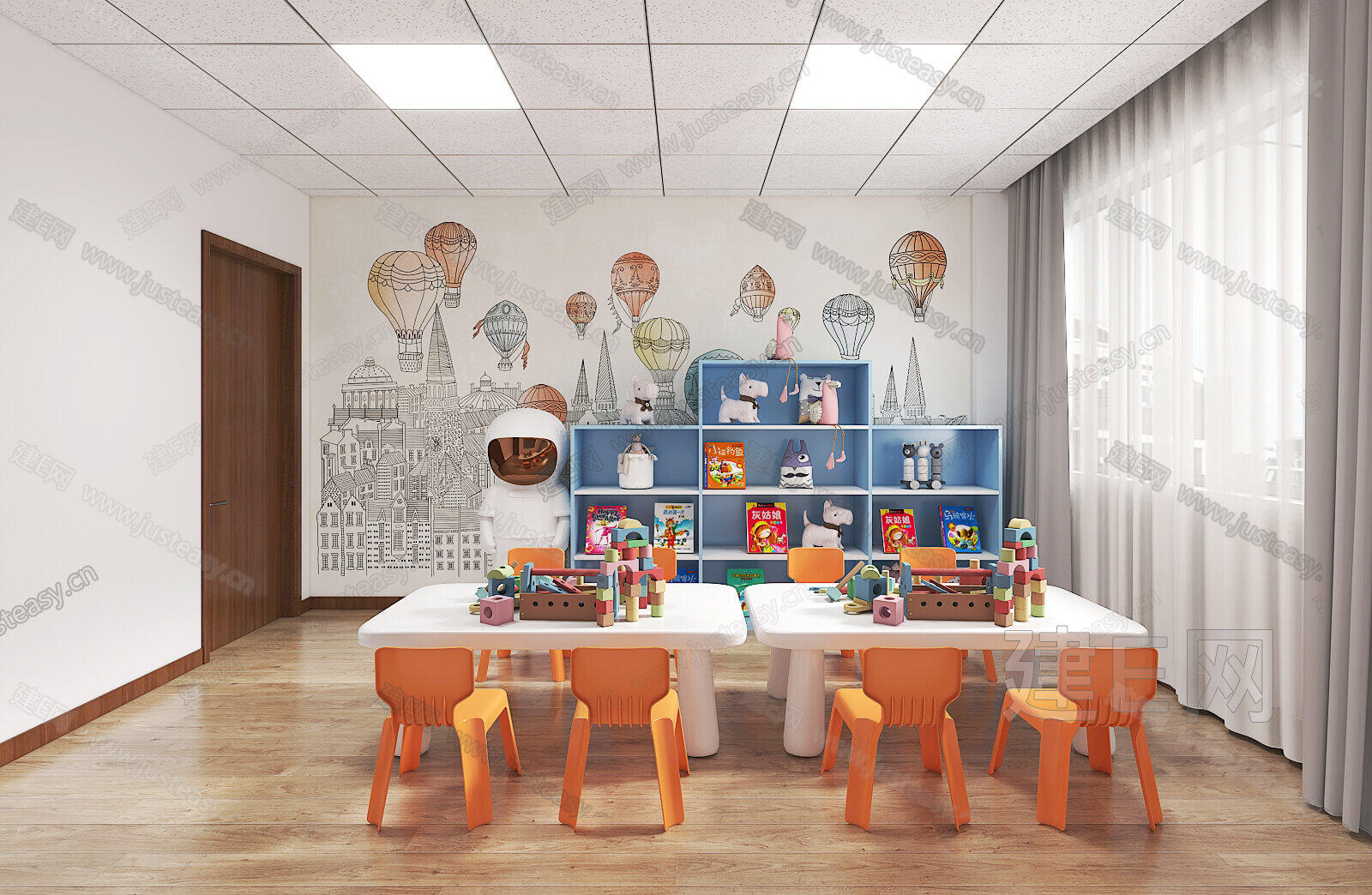 【现代幼儿园儿童活动室3d模型】建e网现代幼儿园儿童活动室3d模型下载 Id109926350 打造3d现代幼儿园儿童活动室模型免费下载平台