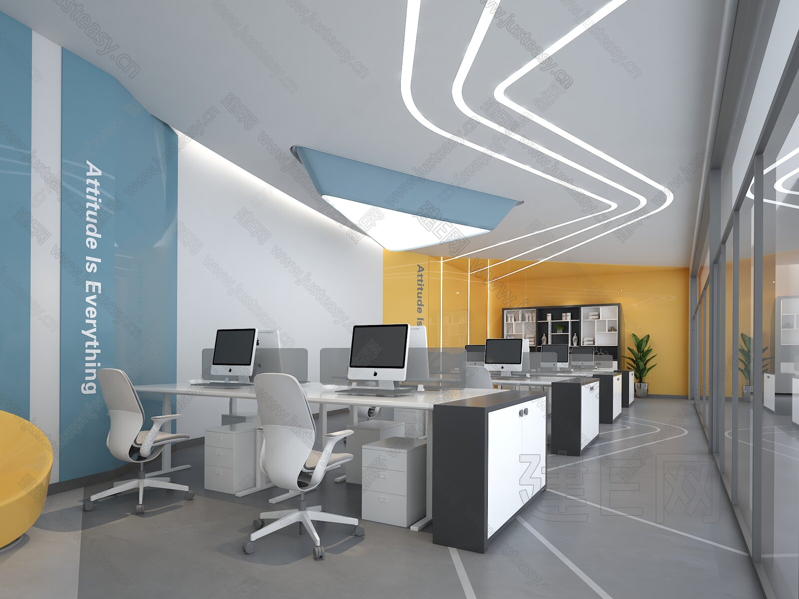 【现代公共办公区3d模型】建e网现代公共办公区3d模型下载 Id109991716 打造3d现代公共办公区模型免费下载平台
