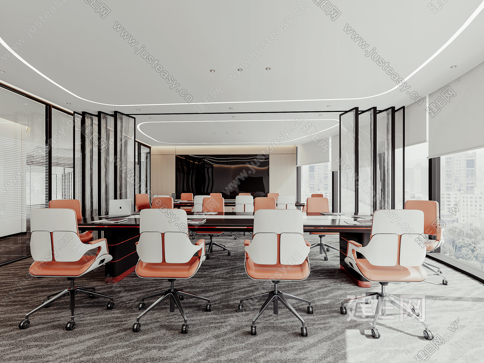【现代会议室3d模型】建e网现代会议室3d模型下载 Id110843902 打造3d现代会议室模型免费下载平台