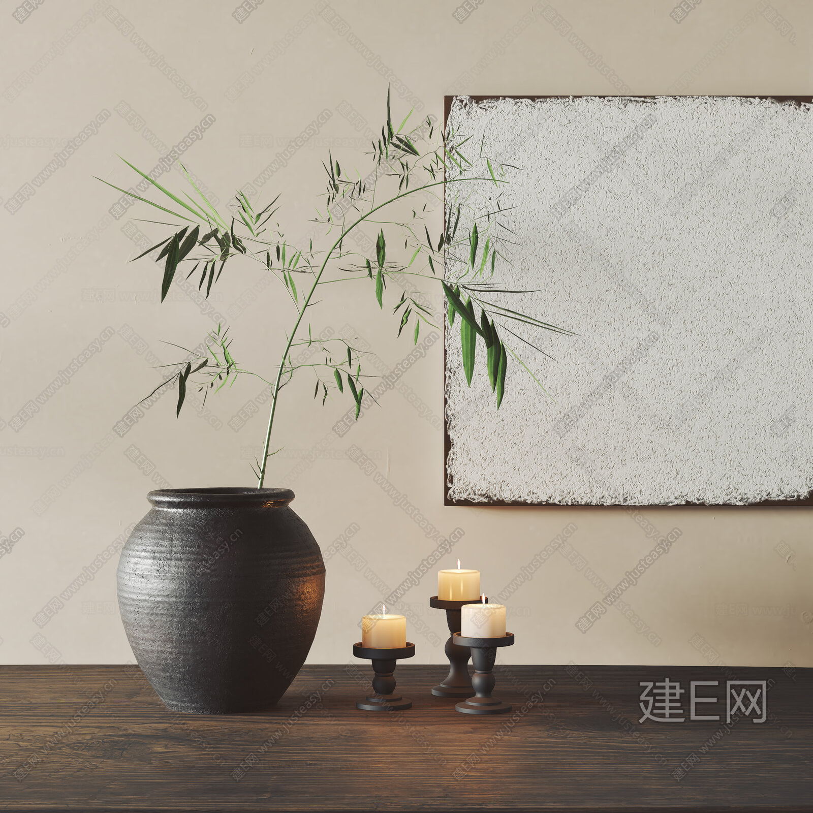 【侘寂风饰品摆件组合3d模型】建e网侘寂风饰品摆件组合3d模型下载 Id113006379 打造3d侘寂风饰品摆件组合模型免费下载平台