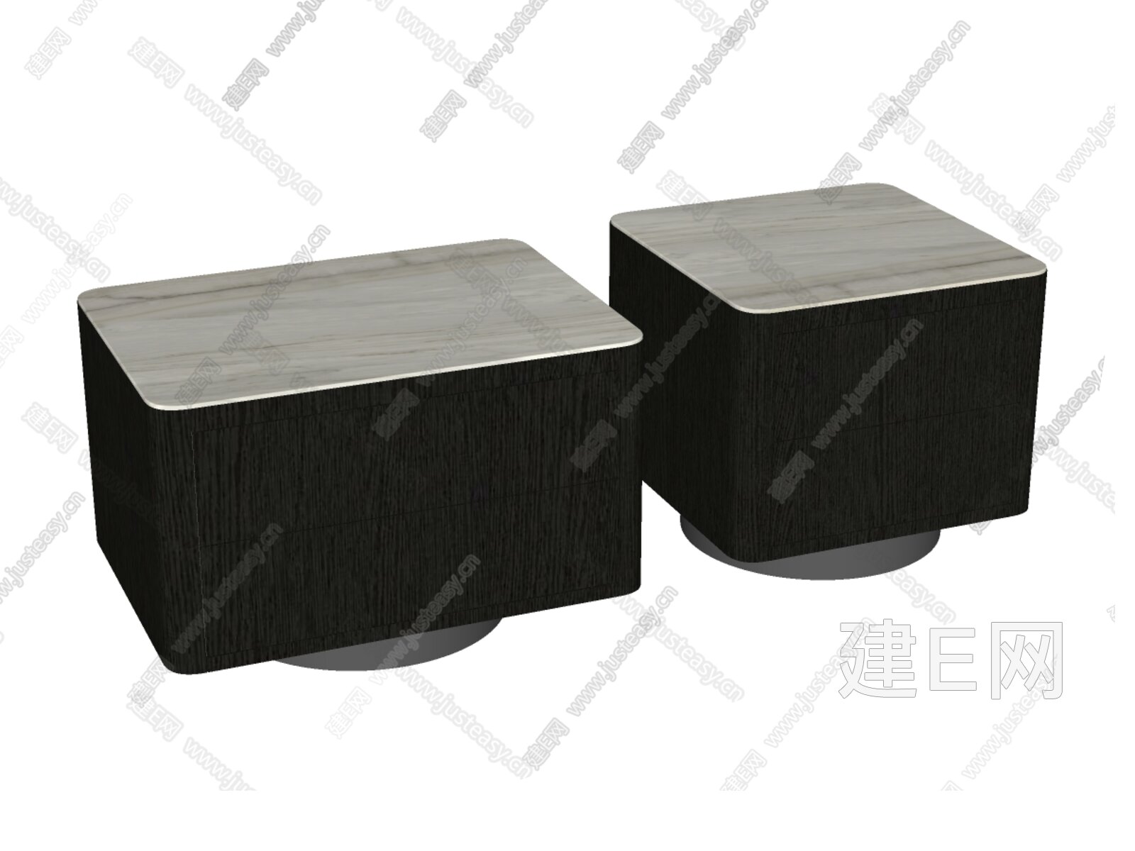 Minotti 现代床头柜模型SU模型下载[ID:117002230]_建e网su模型