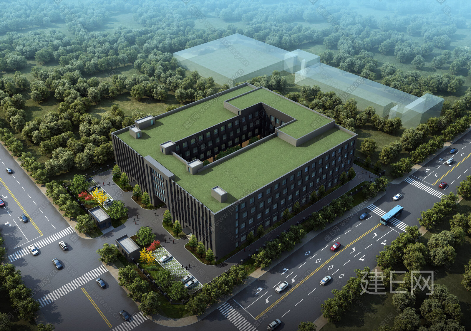 【现代办公楼鸟瞰3d模型】建e网现代办公楼鸟瞰3d模型下载 Id105600683 打造3d现代办公楼鸟瞰模型免费下载平台