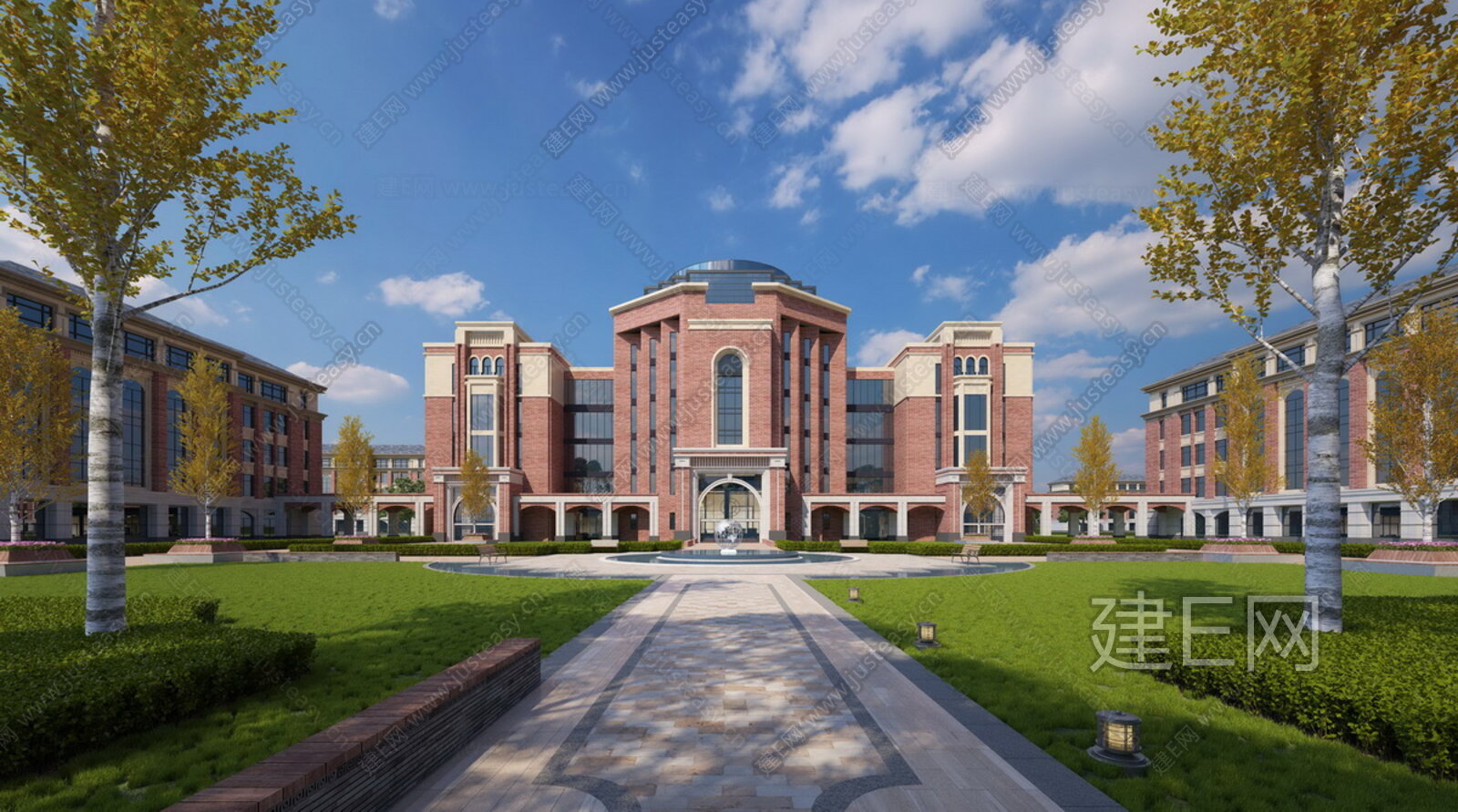 【简欧学校综合楼办公楼3d模型】建e网简欧学校综合楼办公楼3d模型下载 Id106518017 打造3d简欧学校综合楼办公楼模型免费下载平台