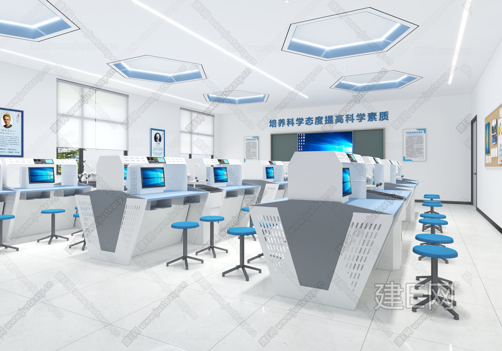【现代实验室3d模型】建e网现代实验室3d模型下载 Id108811941 打造3d现代实验室模型免费下载平台