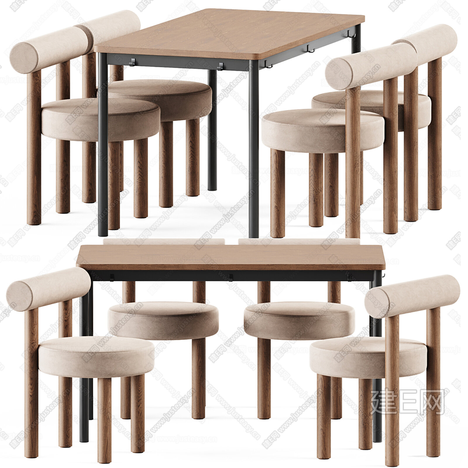 【ikea 北欧餐桌椅组合3d模型】建e网ikea 北欧餐桌椅组合3d模型下载 Id101668570 打造3dikea 北欧餐桌椅组合