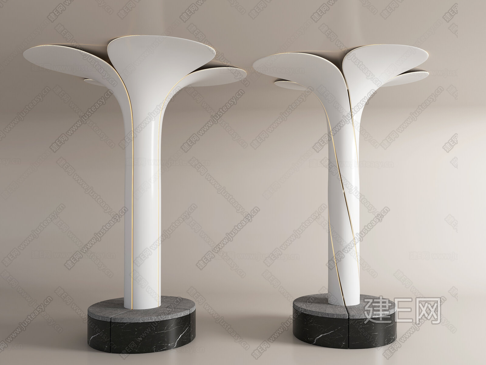 【现代异形柱3d模型】建e网现代异形柱3d模型下载 Id103372524 打造3d现代异形柱模型免费下载平台