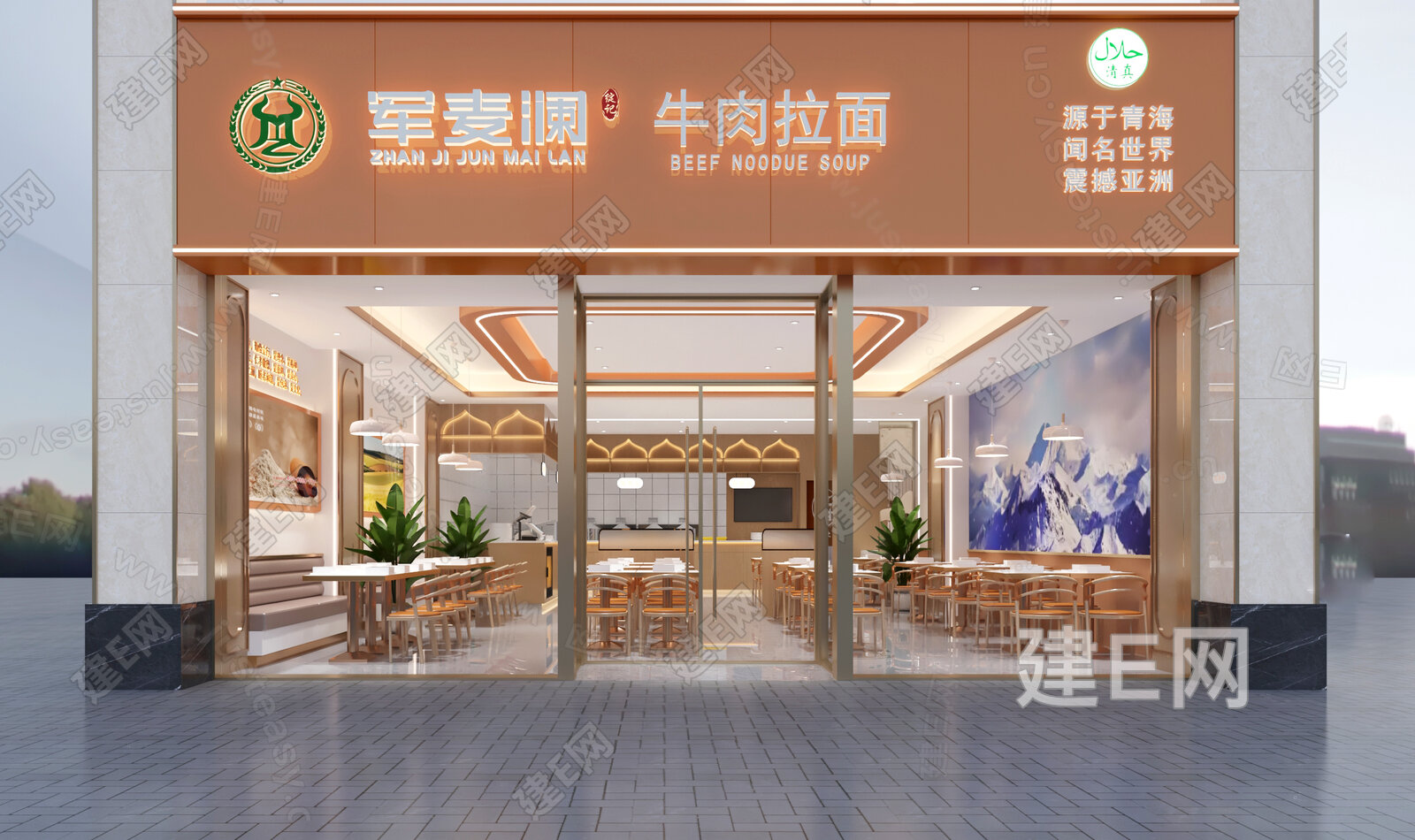 【现代兰州拉面馆3d模型】建e网现代兰州拉面馆3d模型下载 Id114382360 打造3d现代兰州拉面馆模型免费下载平台