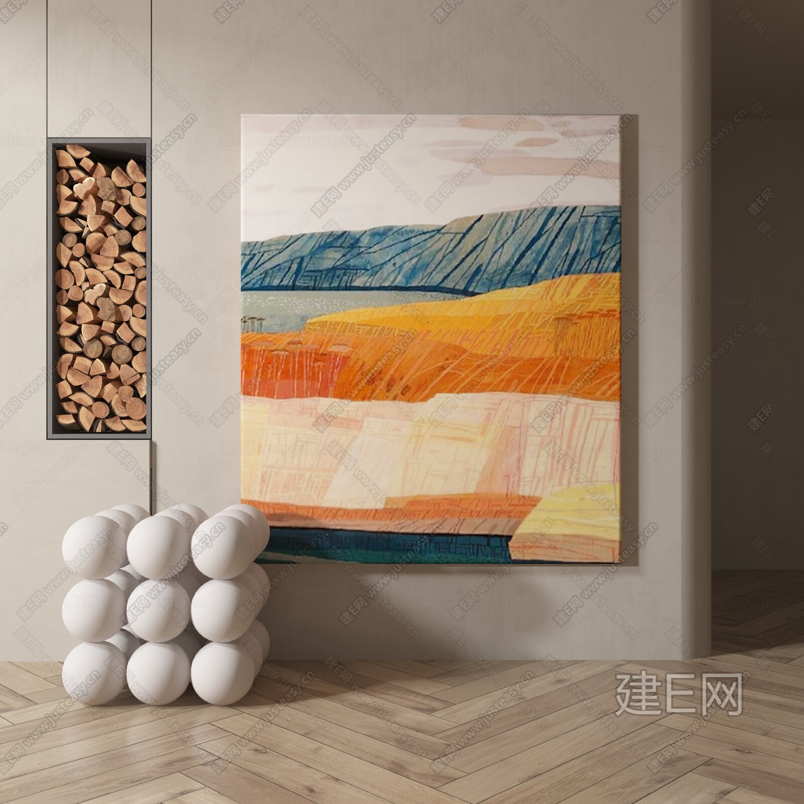 【现代抽象装饰画3d模型】建e网现代抽象装饰画3d模型下载 Id115693098 打造3d现代抽象装饰画模型免费下载平台