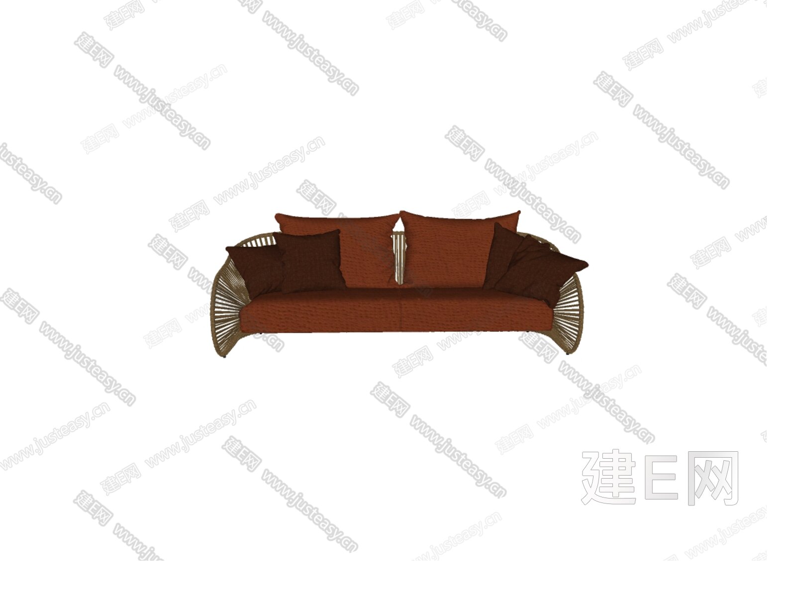 Visionnaire-Stankar 现代户外沙发模型SU模型下载[ID:102321697]_建E室内设计网