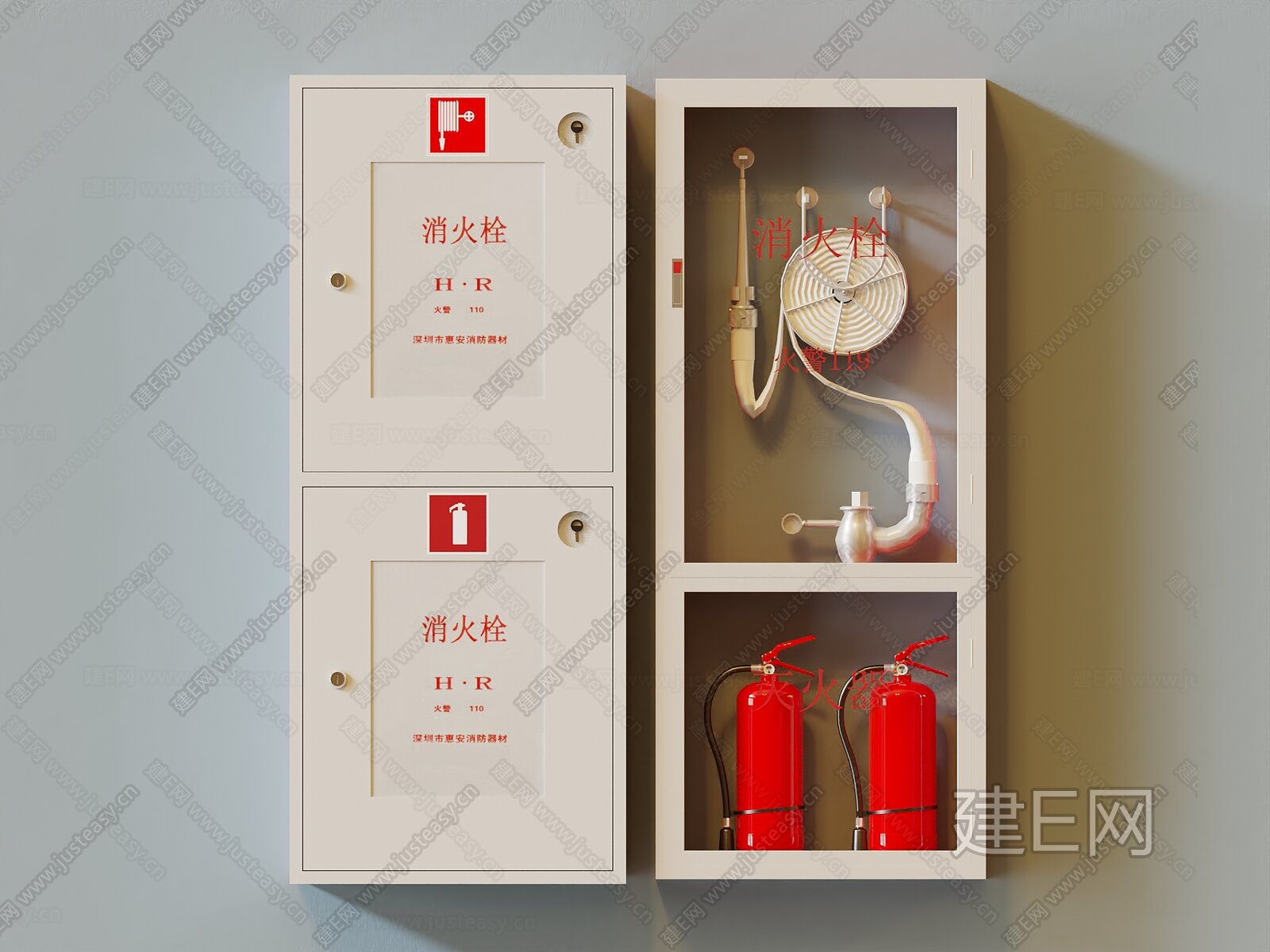 【现代消防器材箱3d模型】建e网现代消防器材箱3d模型下载 Id115496508 打造3d现代消防器材箱模型免费下载平台